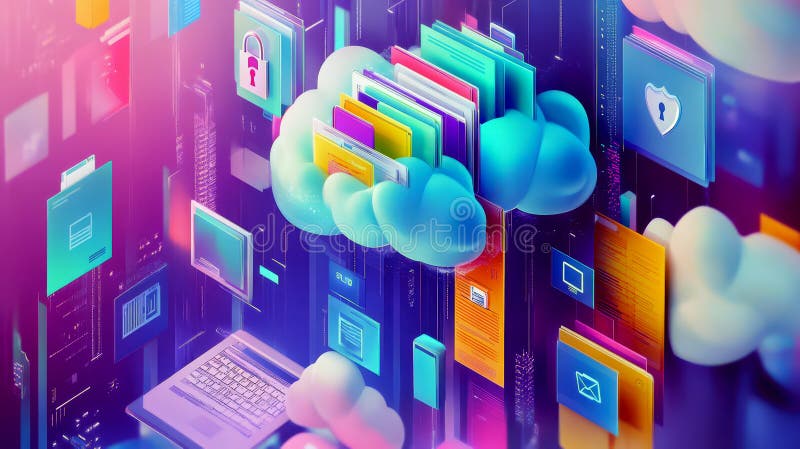 Digital Cloud Backup and Data Security Concept for Safe Storage ...