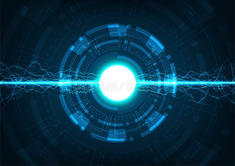 Electric Power in Reactor. Abstract Background Lightning Spark and HUD ...