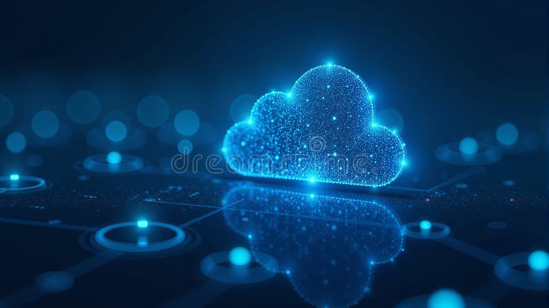 Digital Cloud Computing Network Connection Technology Stock ...