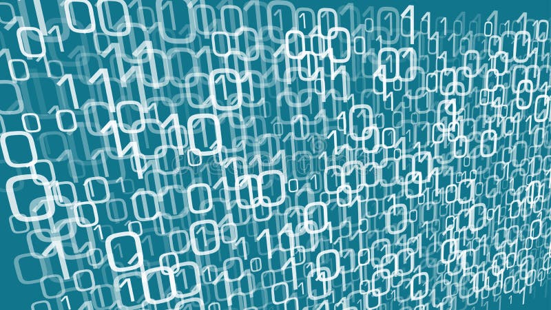 Digital Cloud Computing Random Numbers Chaos, Digital Data Processing Analytics Stock Vector ...