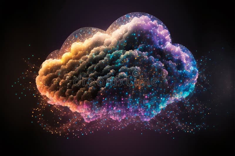 Digital Cloud Computing Technology Concept. Generative Ai Stock ... Digital Cloud Computing Technology Concept. Generative Ai Stock ...