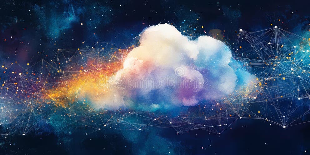 Digital Cloud in Cosmic Network: Visualizing Data Connection in a ...