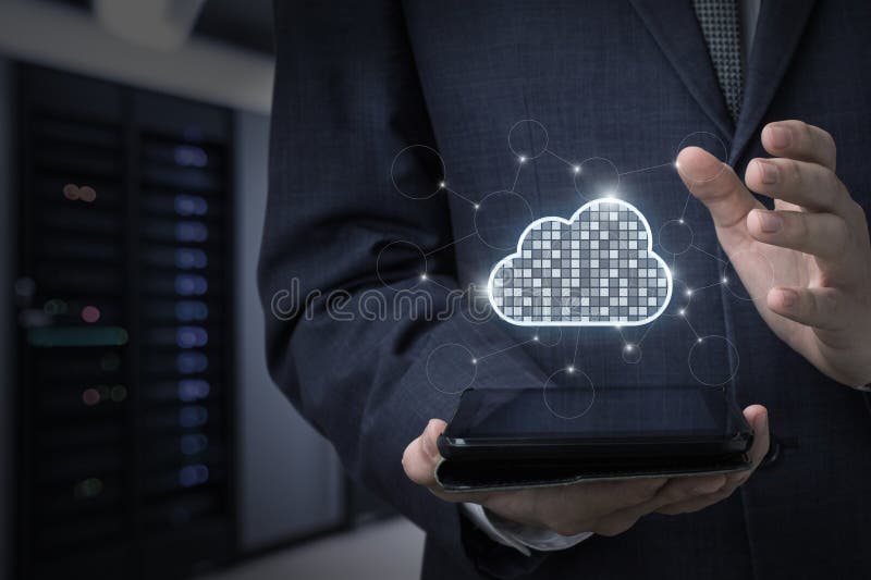 Digital Cloud for Managing the Future Stock Image - Image of corporate ...