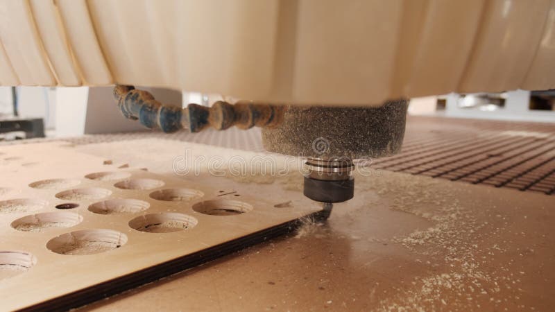 Digital Cnc Milling Machine Finish Processing Plywood Board - Camera ...