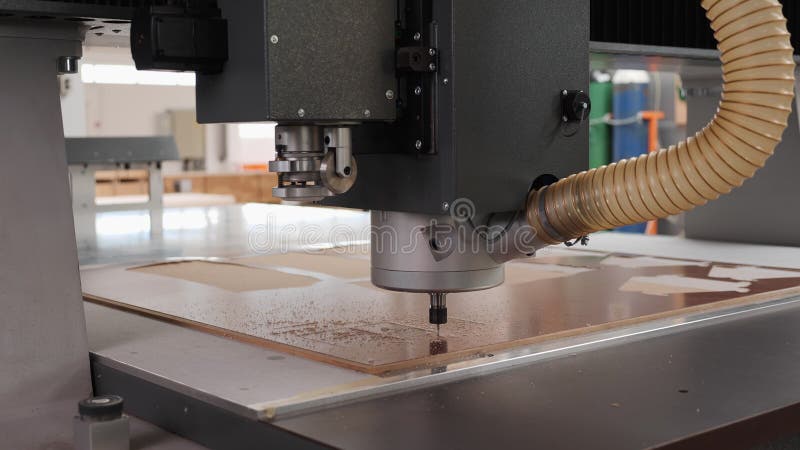 Digital Cnc Milling Machine Working - Camera Orbit Stock Video - Video ...