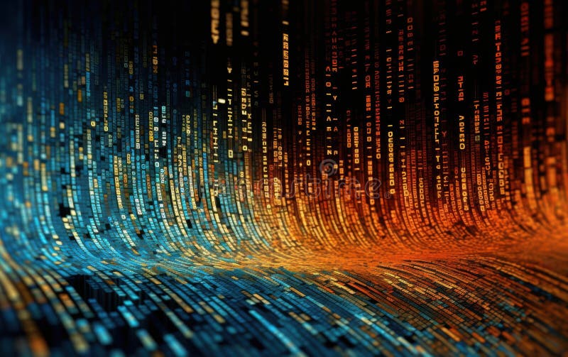 Digital Code Background. Created by Generative Artificial Intelligence ...