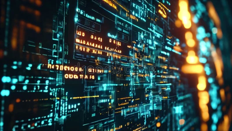 Digital Code Data Circuit Board And Cybersecurity Ai Cyberspace Programming And Information