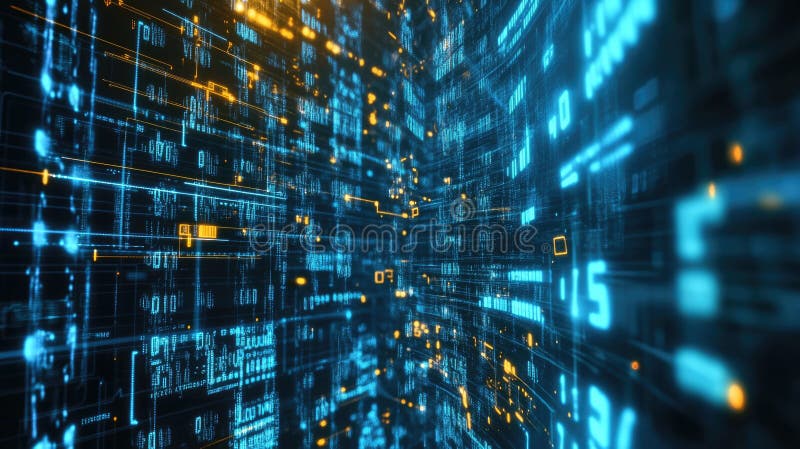 Digital Code Data Circuit Board And Cybersecurity Ai Cyberspace Programming And Information