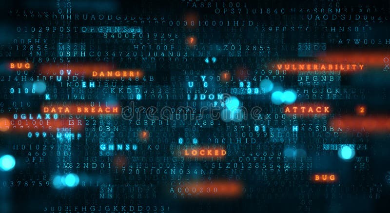 Digital Code Electronic High Tech Background Stock Image - Image of ...