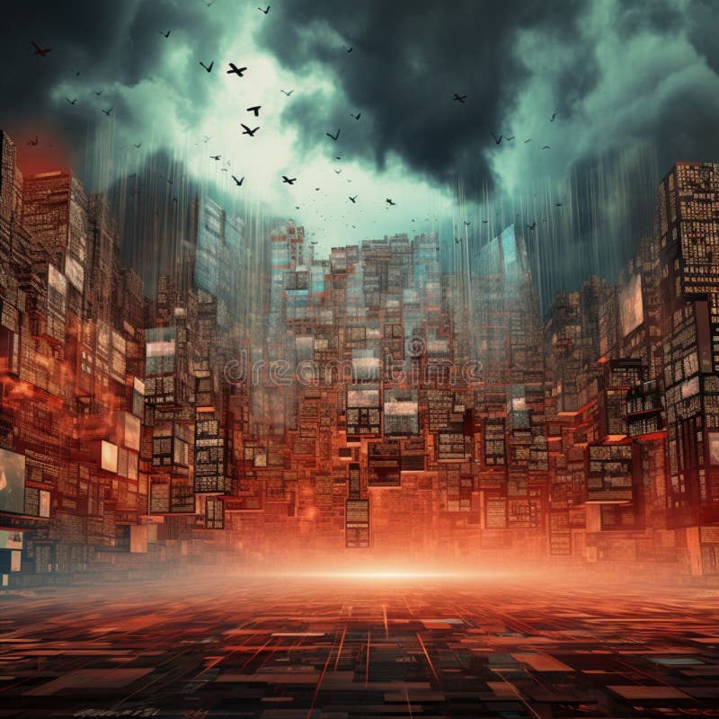 We are All in the Matrix. Ai Generated Stock Illustration ...