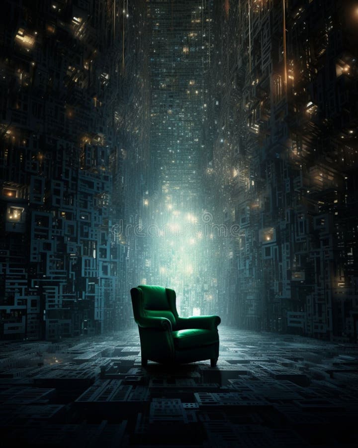 We are All in the Matrix. Ai Generated Stock Illustration ...