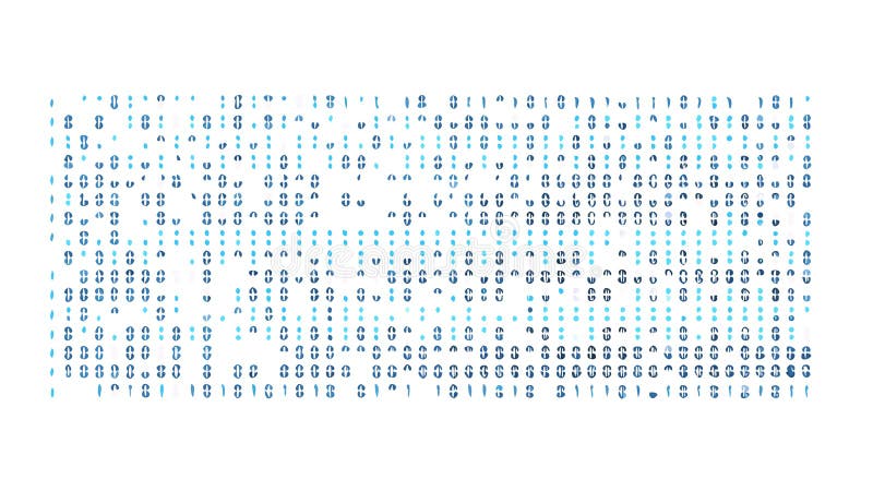 Digital Code Matrix Pattern, Data Flow, Vector Design Generative AI Stock Illustration ...