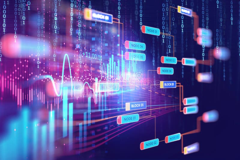 Digital Code Number Abstract Technology Background Stock Illustration ...