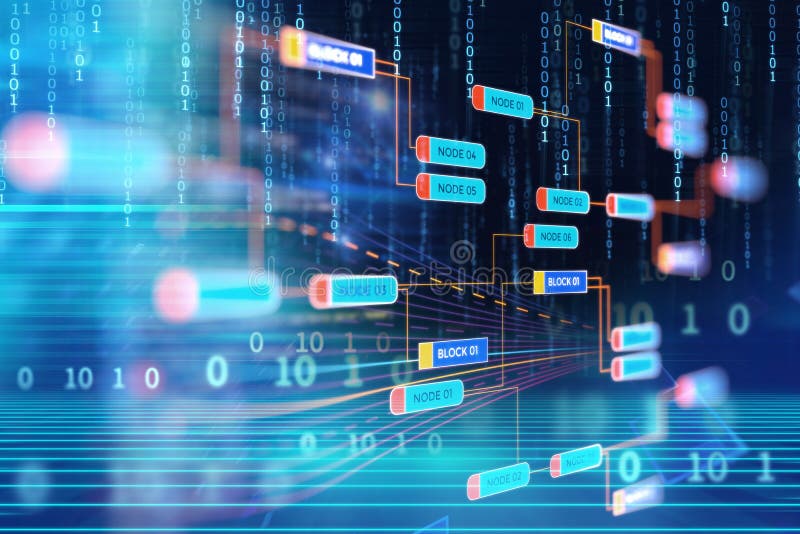 Digital Code Number Abstract Technology Background Stock Illustration - Illustration of space ...