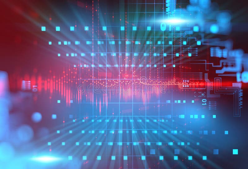 Digital Code Number Abstract Technology Background Stock Illustration ...