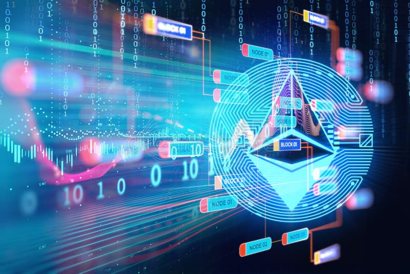 Digital Code Number Abstract Technology Background Stock Illustration ...