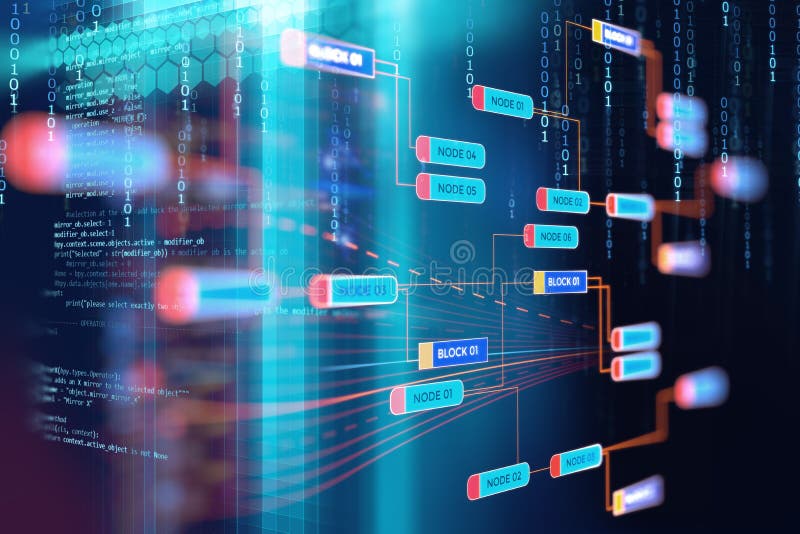 Digital Code Number Abstract Technology Background Stock Illustration ...