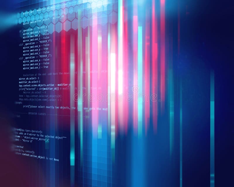 Digital Code Number Abstract Technology Background Stock Illustration - Illustration of computer ...