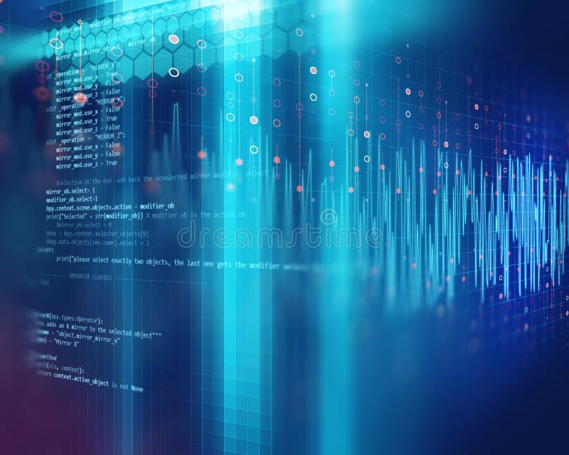 Digital Code Number Abstract Technology Background Stock Illustration - Illustration of concept ...