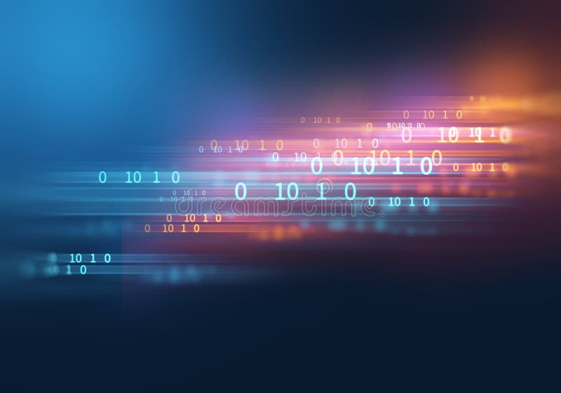 Digital Code Number Abstract Technology Background Stock Illustration ...