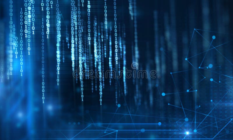 Digital Code Number Abstract Technology Background Stock Illustration ...