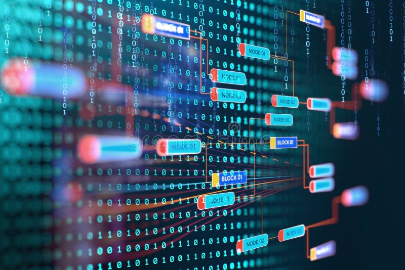 Digital Code Number Abstract Technology Background Stock Illustration ...