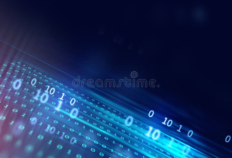 Digital Code Number Abstract Technology Background Stock Illustration ...