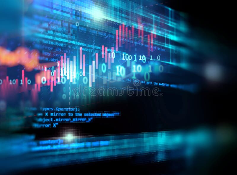 Digital Code Number Abstract Technology Background Stock Illustration - Illustration of concept ...