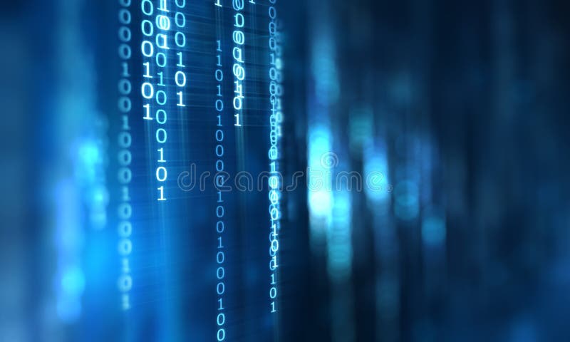 Digital Code Number Abstract Technology Background Stock Illustration - Illustration of black ...