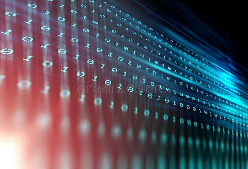 Digital Code Number Abstract Technology Background Stock Illustration ...