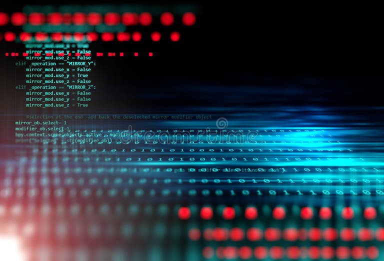 Digital Code Number Abstract Technology Background Stock Illustration ...