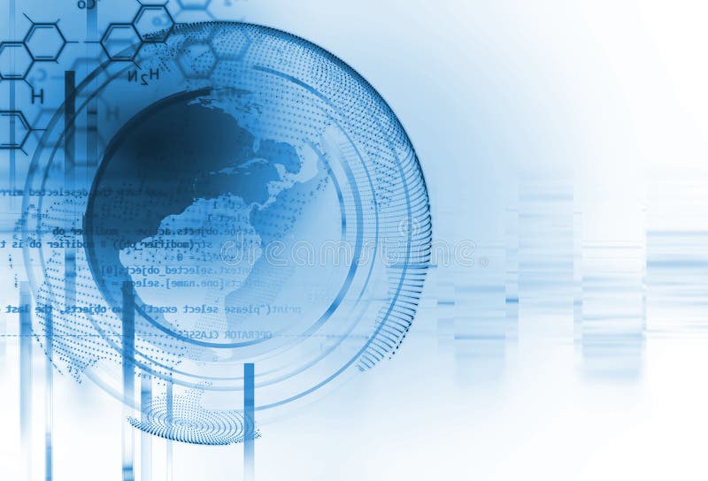 Digital Code Number Abstract Technology Background Stock Illustration ...