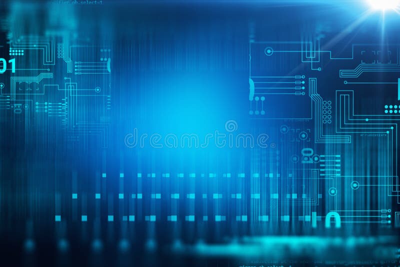 Digital Code Number Abstract Technology Background Stock Illustration ...