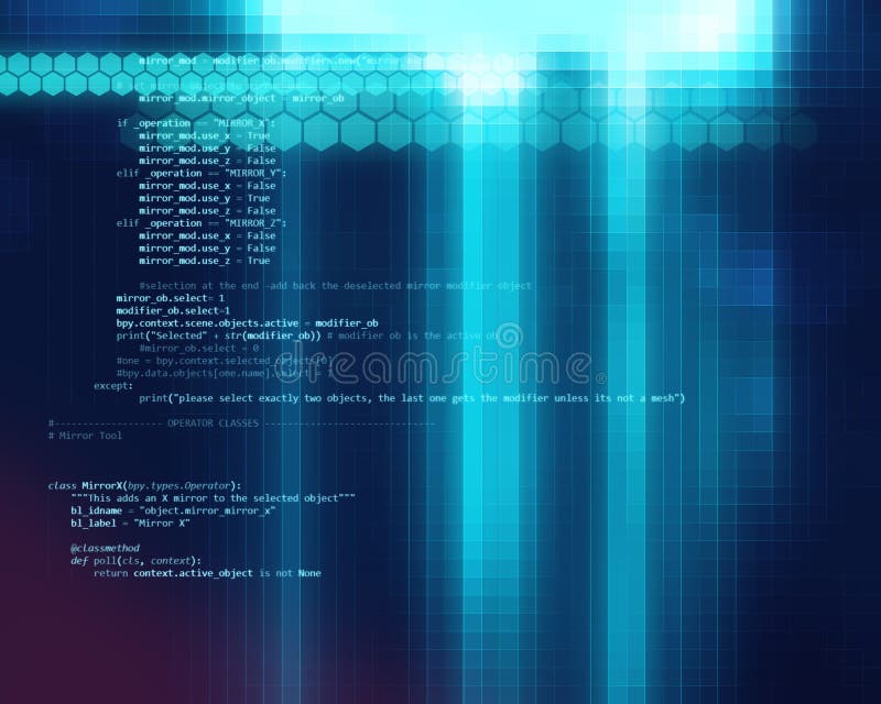 Digital Code Number Abstract Technology Background Stock Illustration - Illustration of computer ...