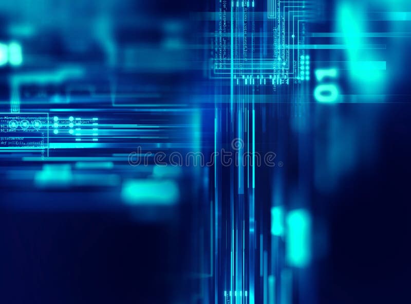 Digital Code Number Abstract Technology Background Stock Illustration ...
