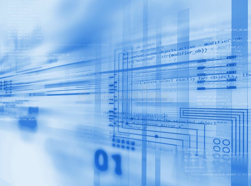 Digital Code Number Abstract Technology Background Stock Illustration ...