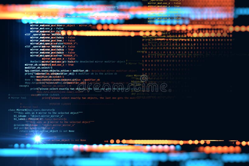 Digital Code Number Abstract Technology Background Stock Illustration ...