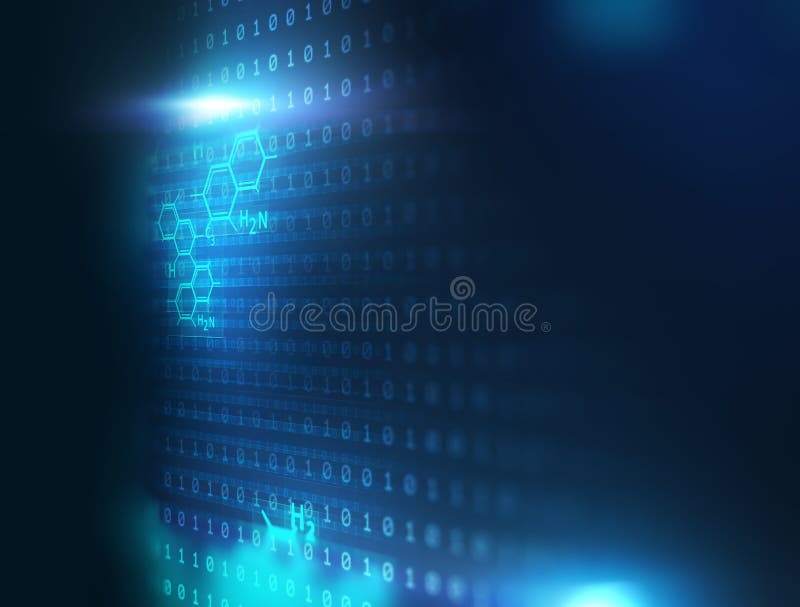 Digital Code Number Abstract Technology Background Stock Illustration ...