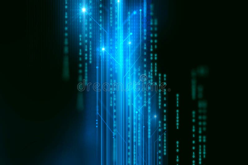 Digital Code Number Abstract Technology Background Stock Illustration ...