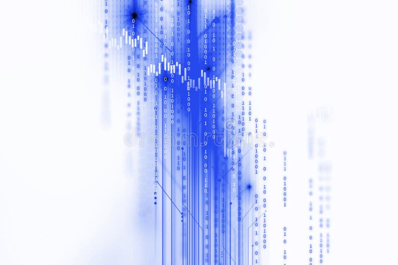 Digital Code Number Abstract Technology Background Stock Illustration ...