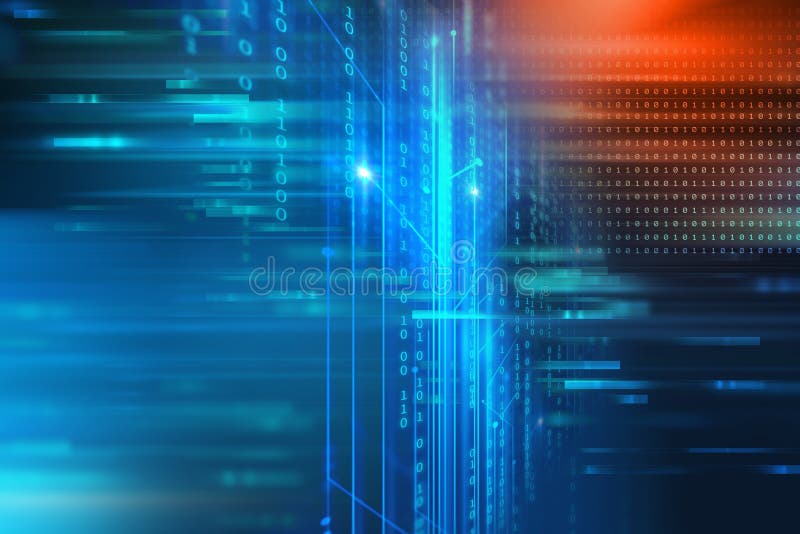 Digital Code Number Abstract Technology Background Stock Illustration ...
