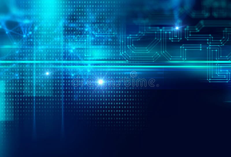 Digital Code Number Abstract Technology Background Stock Illustration ...