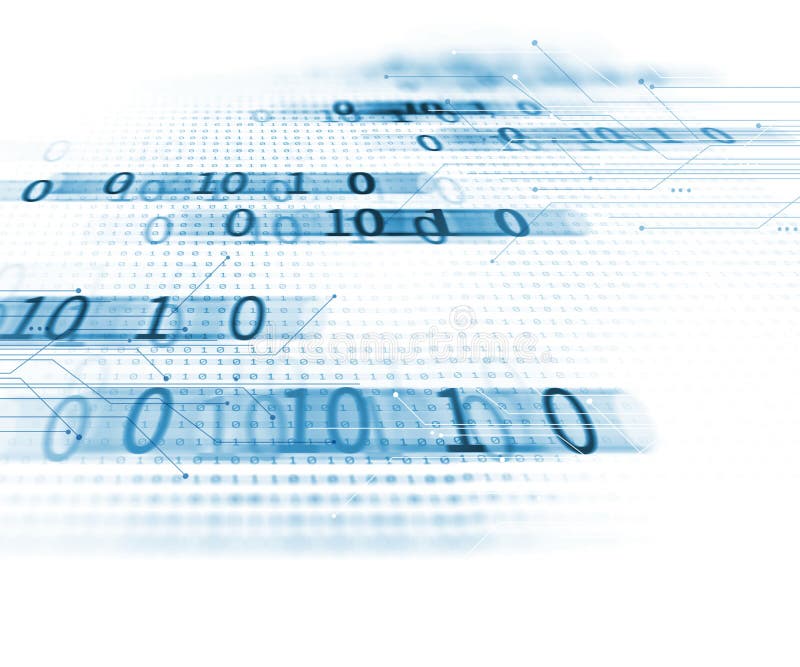 Digital Code Number Abstract Technology Background Stock Illustration ...