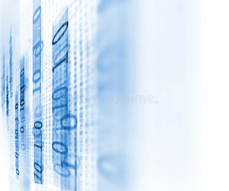 Digital Code Number Abstract Technology Background Stock Illustration ...