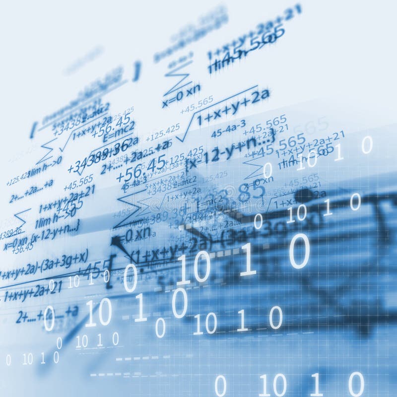 Digital Code Number Abstract Technology Background Stock Illustration ...