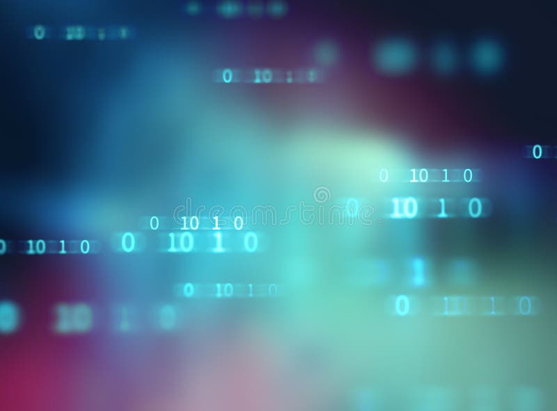 Digital Code Number Abstract Technology Background Stock Illustration - Illustration of ...