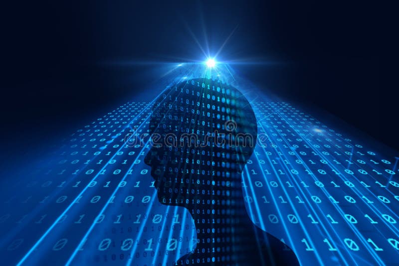 Digital Code Number Abstract Technology Background Stock Illustration ...