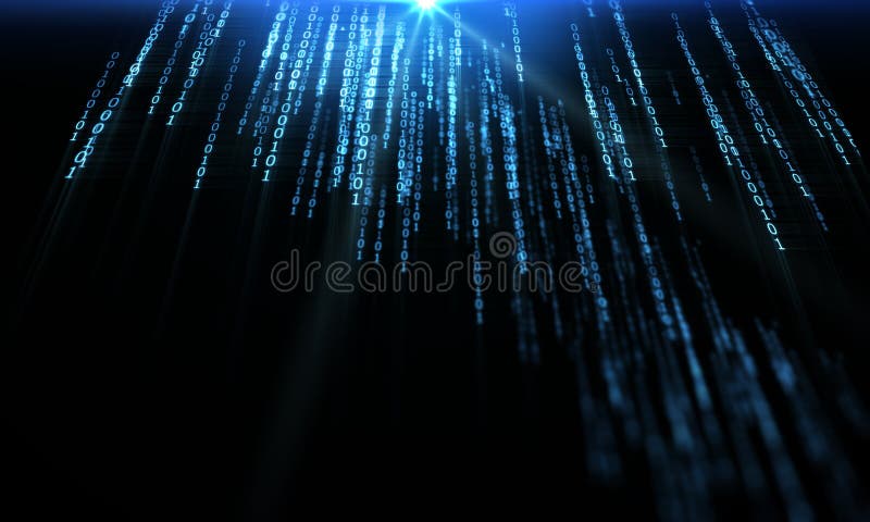 Digital Code Number Abstract Technology Background Stock Illustration ...