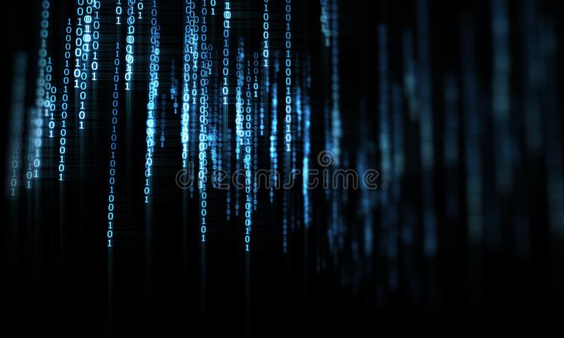 Digital Code Number Abstract Technology Background Stock Illustration ...