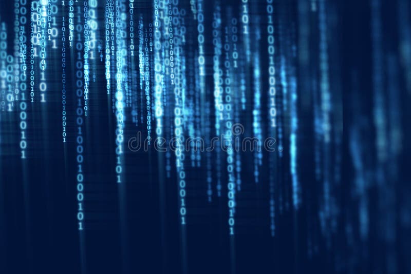 Digital Code Number Abstract Technology Background Stock Illustration - Illustration of lines ...